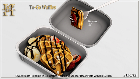 Second Life Marketplace - Chef Hill. - To-Go Waffle Plate